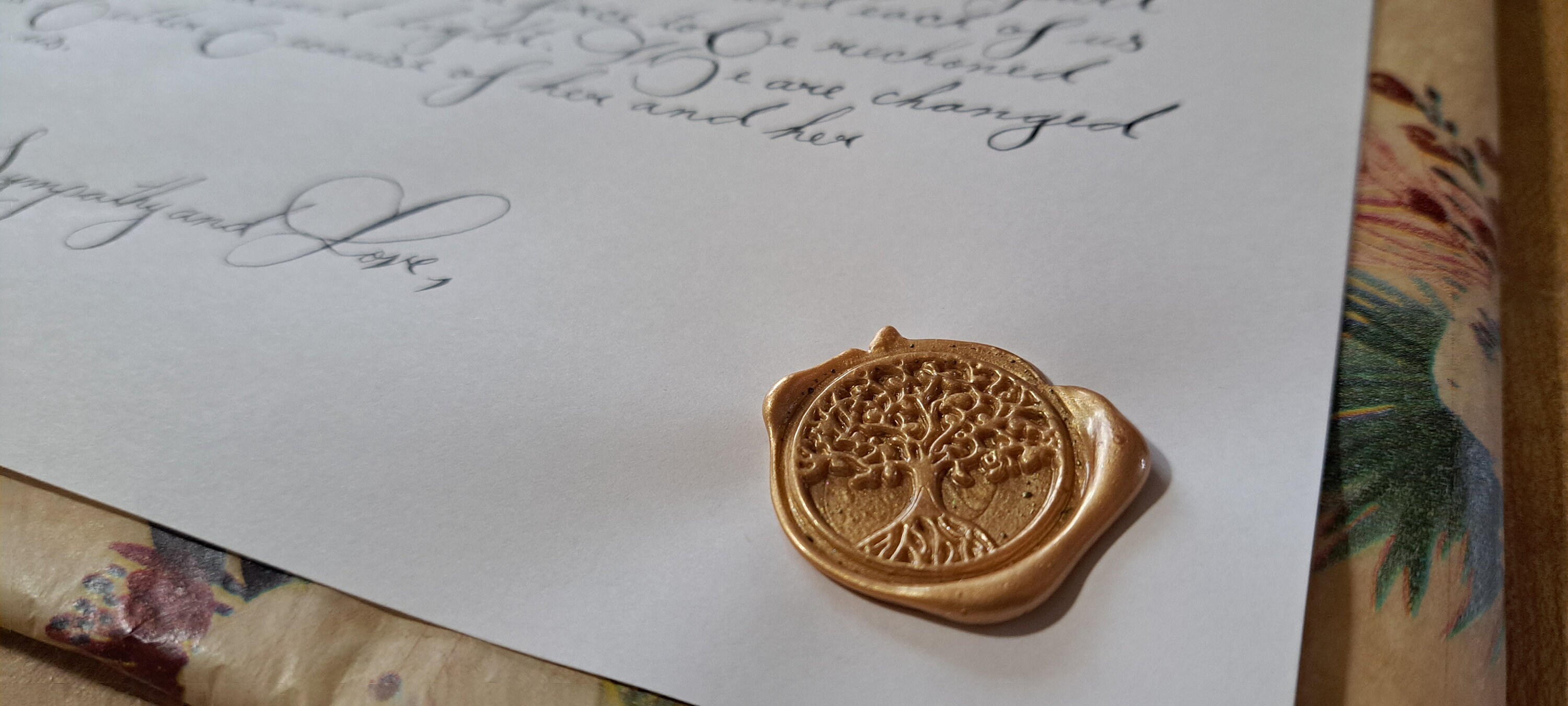 Handwritten Custom Calligraphy Letter Unique Personalized Vintage Card ...