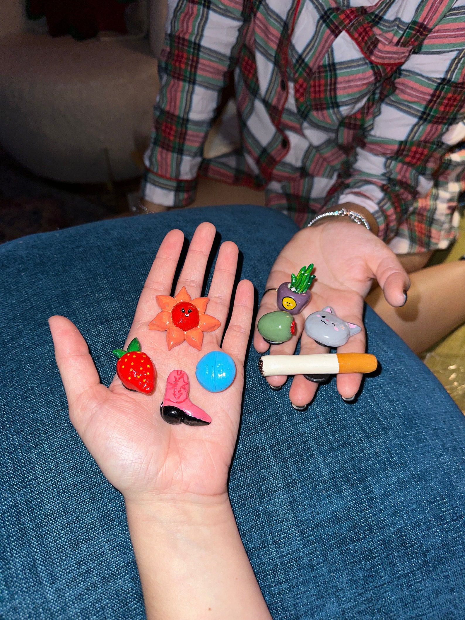 Pink Cowboy Boot Clay Magnet - Etsy