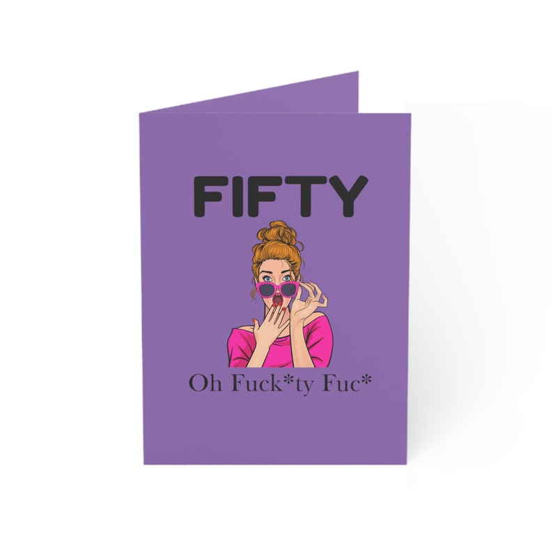Fiftieth Birthday Card for Her, Funny 50th Birthday Card for Women, 50 ...