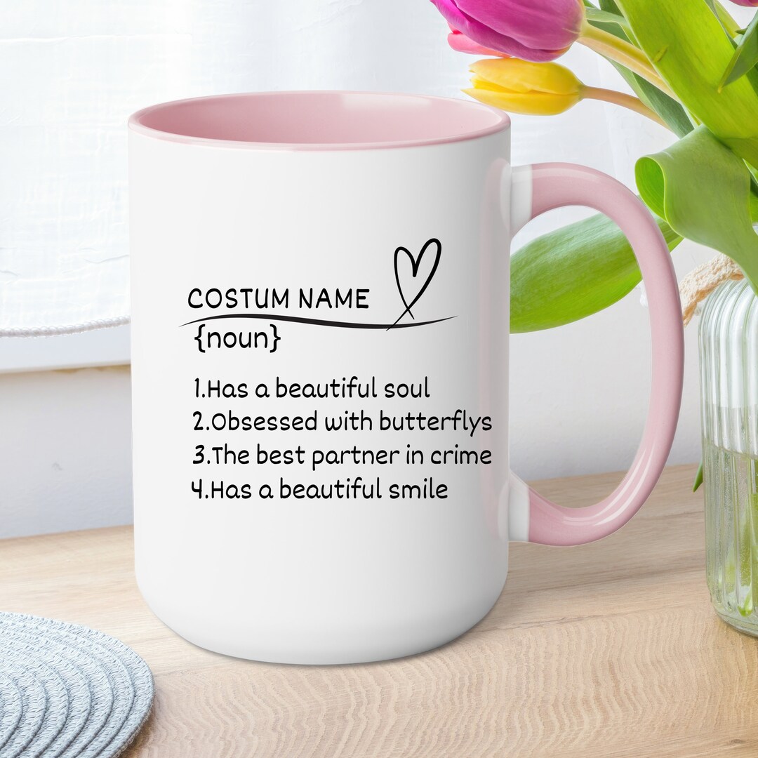 Personalized Name Definition Mug, Custom Name Mug, Name Definition Cup Name Meaning Mug ...