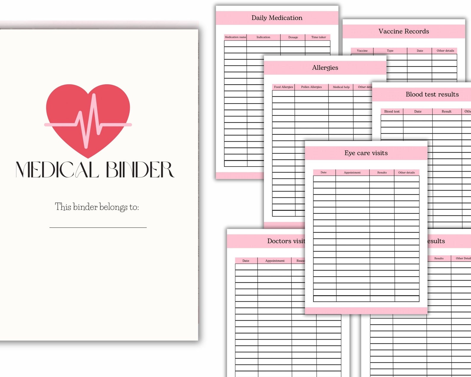 Medical Planner Printable,medical Binder,healthcare Planner,wellness ...