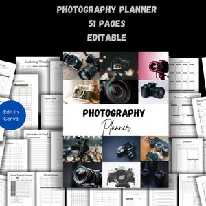 Photographer Planner| Photography Planner| Photographer Template ...