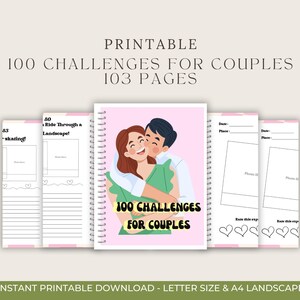 Couple Challenges,100 Challenges for Couple,fun With Your Partner, Date ...