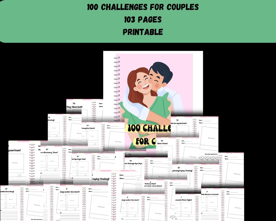 Couple Challenges,100 Challenges for Couple,fun With Your Partner, Date ...