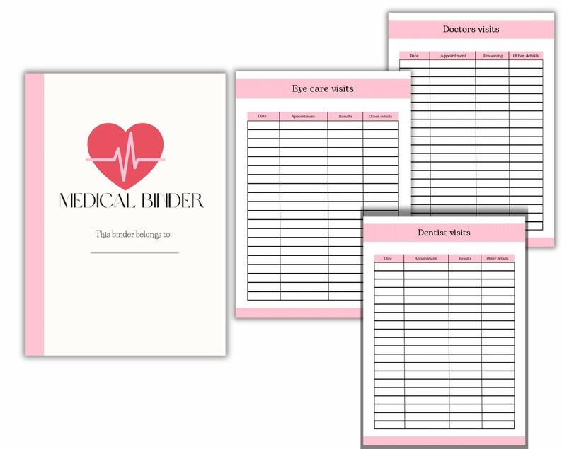 Medical Planner Printable,medical Binder,healthcare Planner,wellness ...