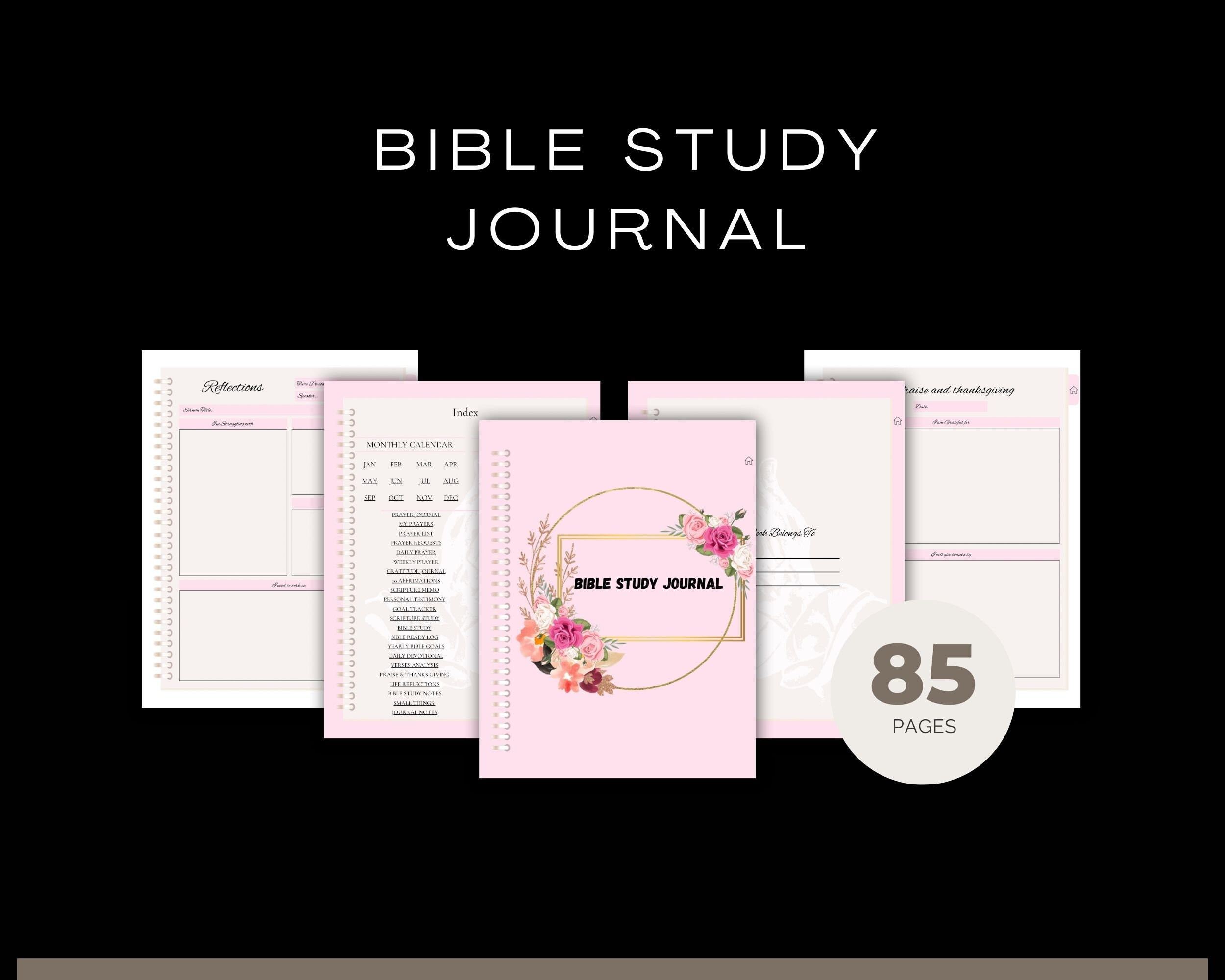 Bible Study Journal,prayer Journal, Editable Bible Study Planner,faith ...