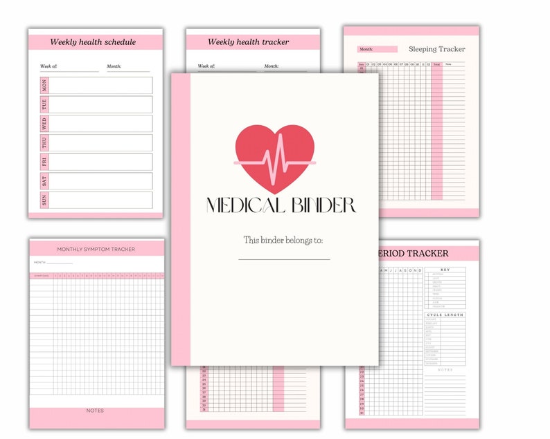 Medical Planner Printable,medical Binder,healthcare Planner,wellness ...