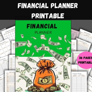 Financial Planner Printable,budget Planner,budget Tracker,financial ...