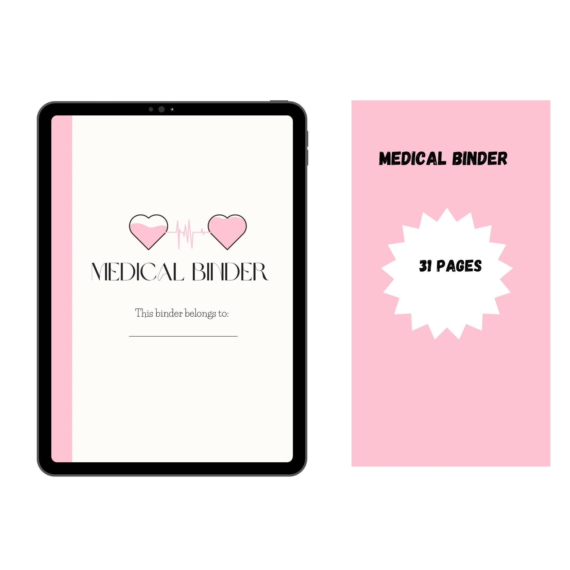 Medical Binder,medical Planner Bundle,healthcare Planner Printable ...