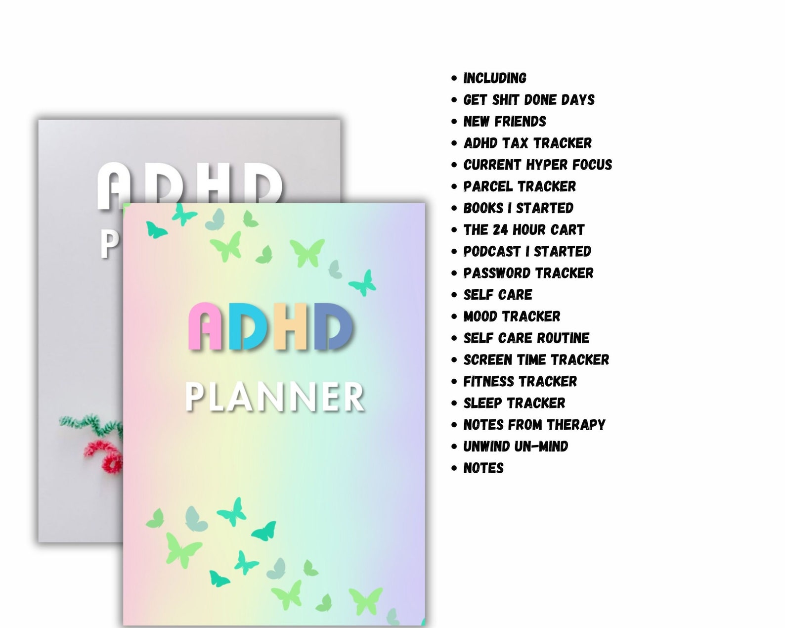 ADHD Planner: Printable Adult Workbook & Journal (digital) - Etsy