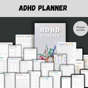 ADHD Planner Adult,adhd Planner,adhd Planner Printable,adhd Workbook ...