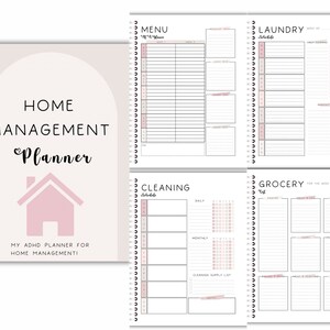 Home Management Planner, Home Management Binder,household Planner,adhd ...