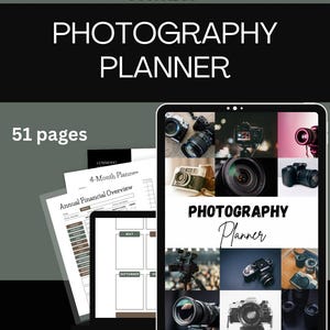 Photographer Planner| Photography Planner| Photographer Template ...