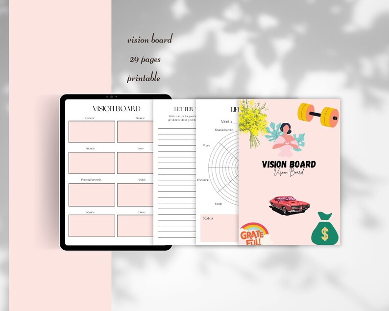 Vision Board ,vision Board Kit, Vision Board Workbook,goal Setting ...