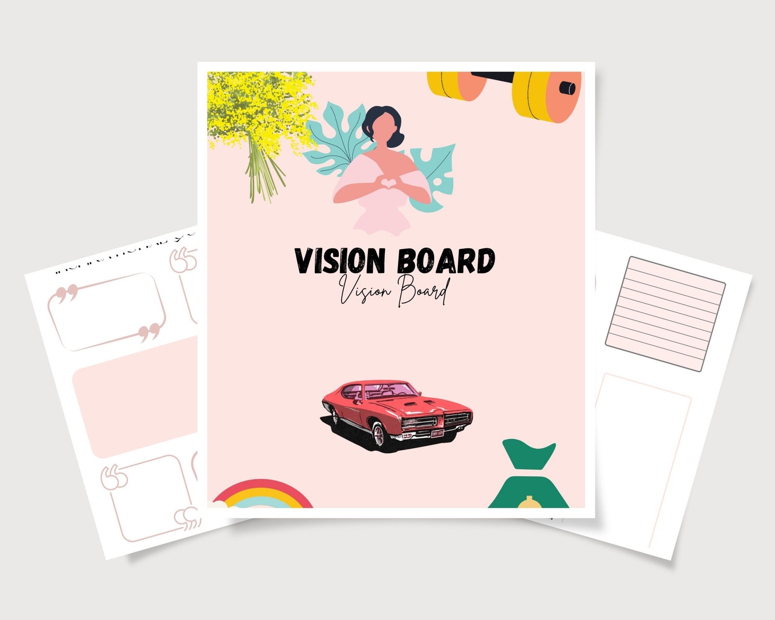 Vision Board Printable ,vision Board Planner,vision Board Kit, Vision ...