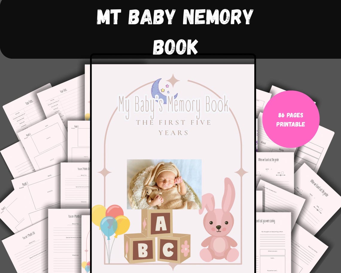 Printable Baby Memory Book: First Five Years (PDF) - Etsy