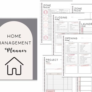 Home Management Planner, Home Management Binder,household Planner,adhd ...