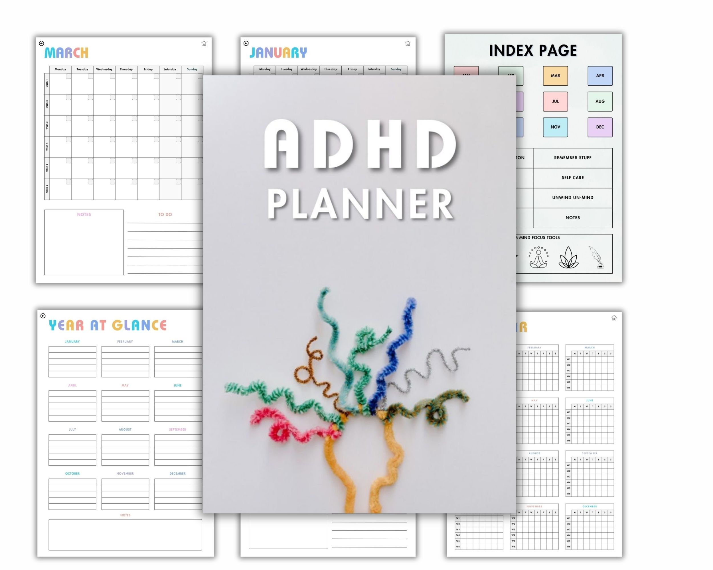 ADHD Planner Adult,adhd Planner,adhd Planner Printable,adhd Workbook ...