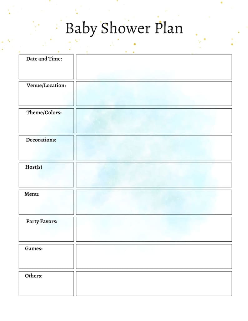 Baby Shower Planner Bundle,baby Shower Checklist,party Planner,baby ...