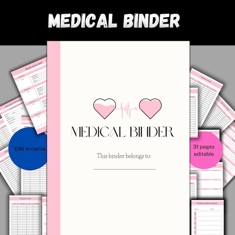 Medical Binder - Etsy