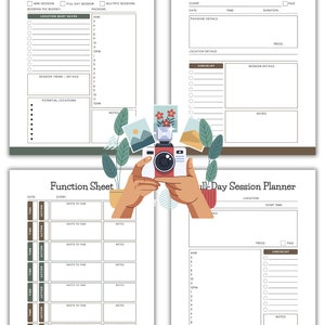 Photographer Planner| Photography Planner| Photographer Template ...