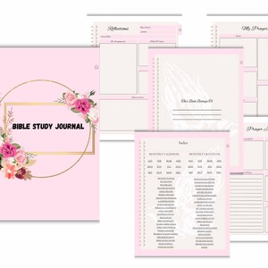 Bible Study Journal,prayer Journal, Editable Bible Study Planner,faith ...