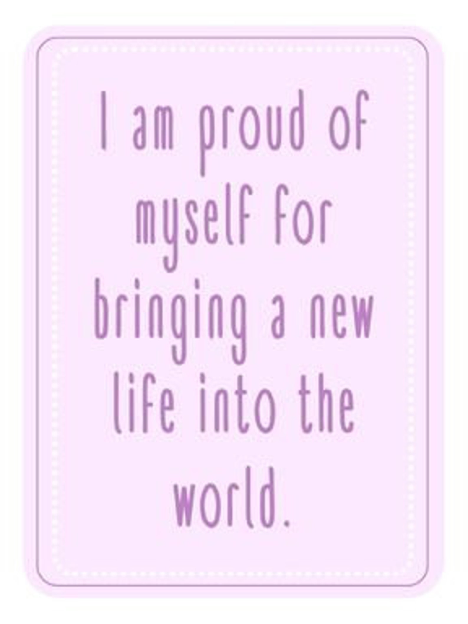 Printable Postpartum Affirmations Birth Affirmations Positive Birth