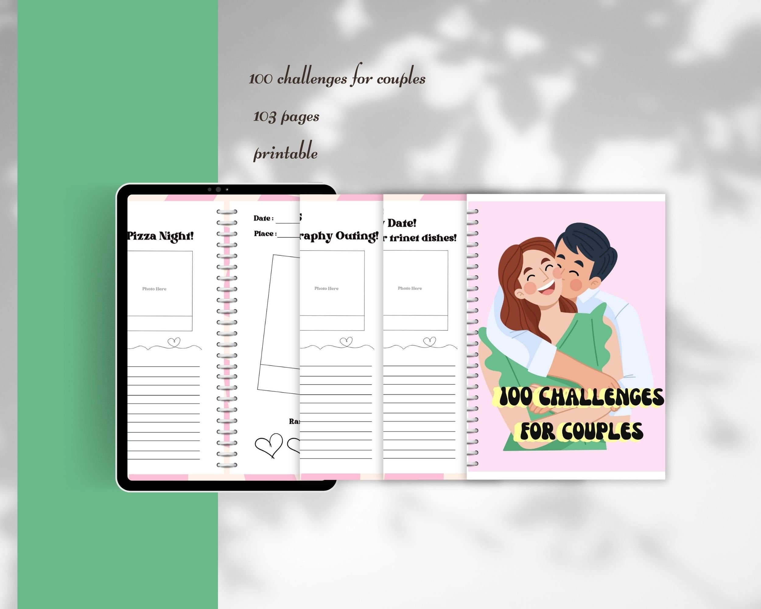 Couple Challenges,100 Challenges for Couple,fun With Your Partner, Date ...