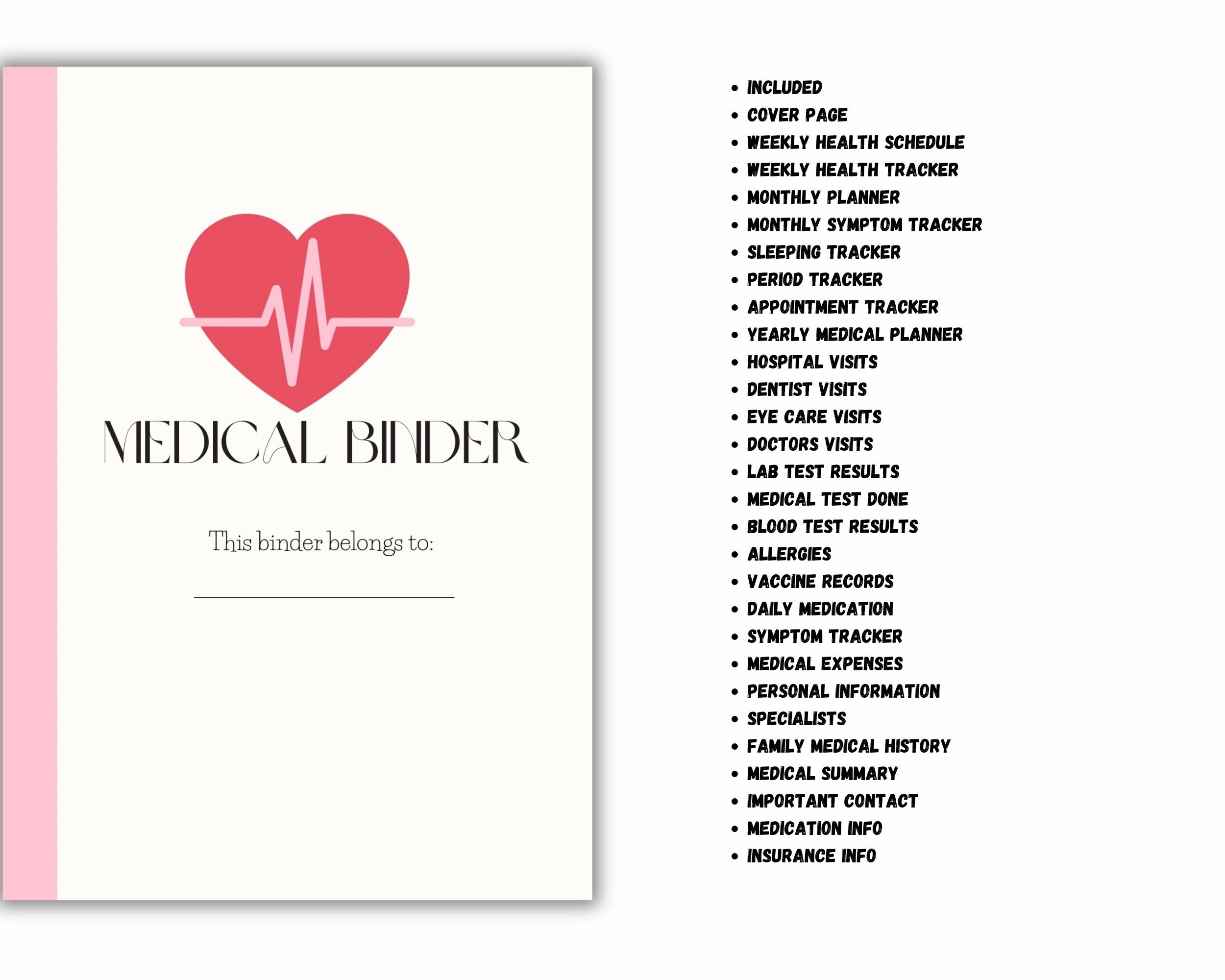 Medical Planner Printable,medical Binder,healthcare Planner,wellness ...