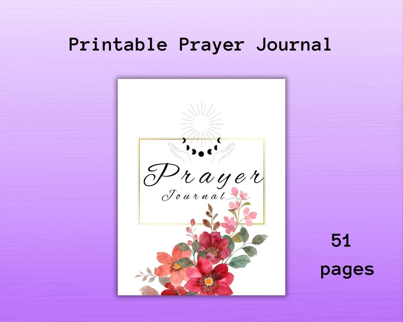 Printable Prayer Journal, Daily Prayer Planner,bible Study Guide ...