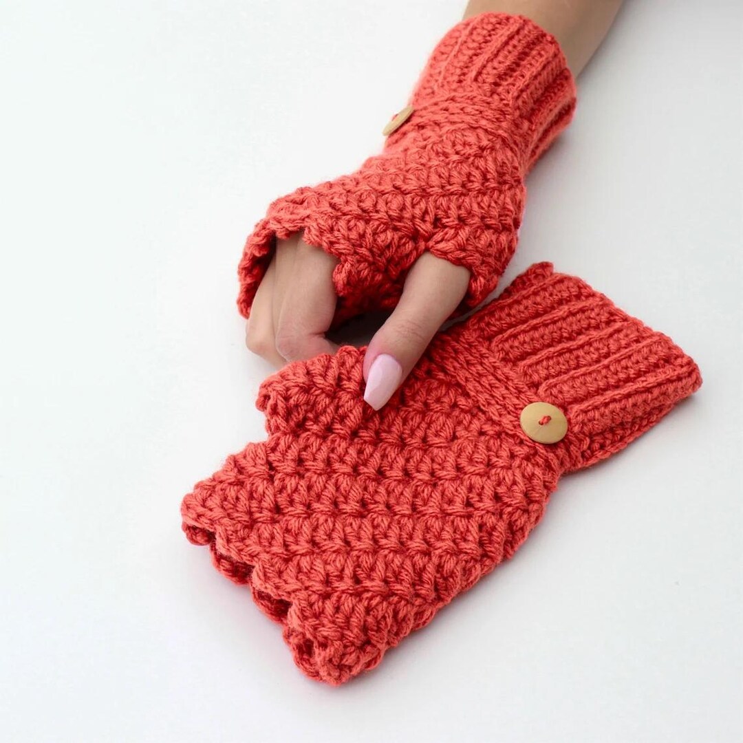 Crochet Pattern-adele Crochet Fingerless Gloves Pattern-women Crochet ...
