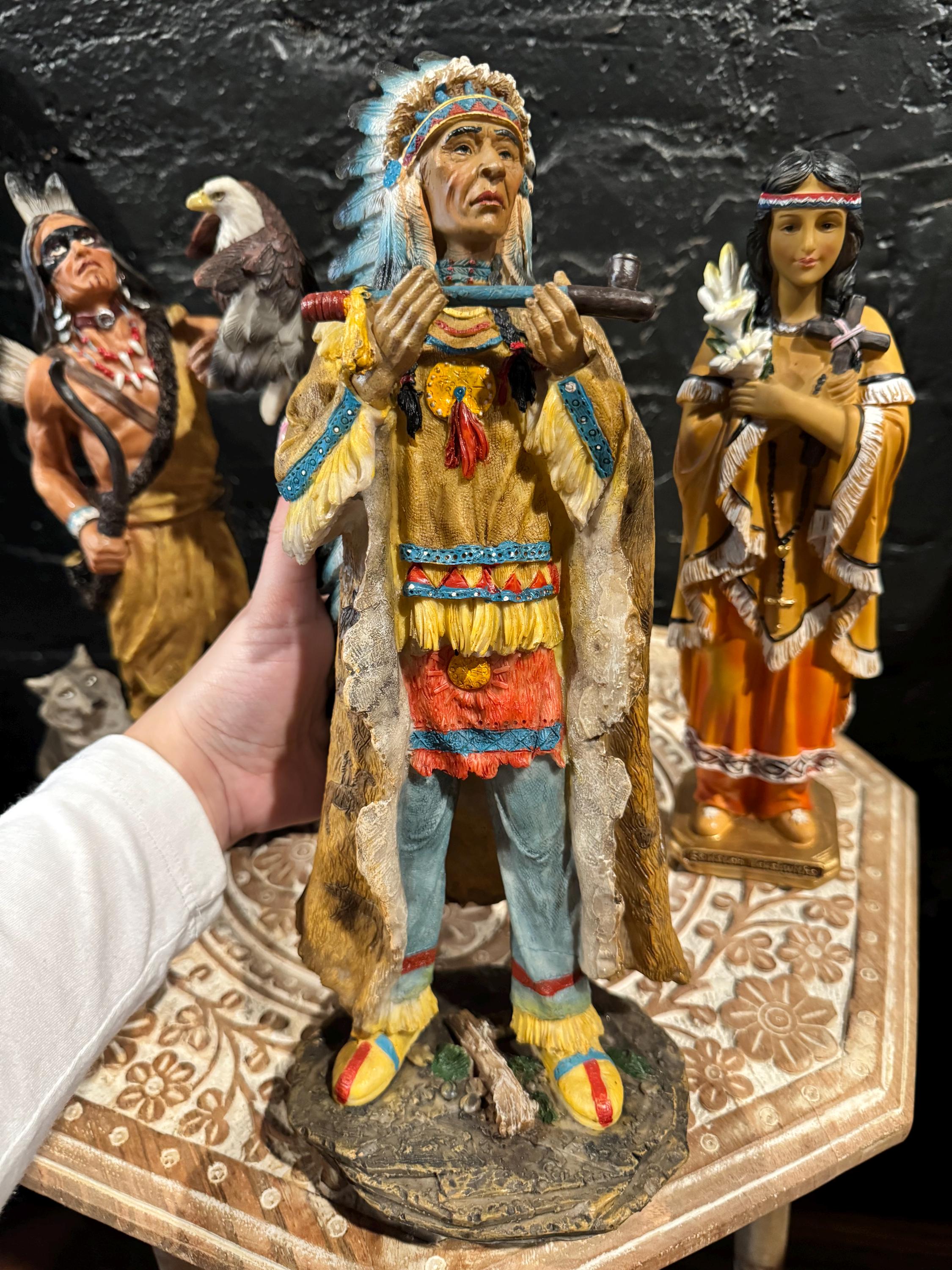 Native American-inspired Statues - Etsy