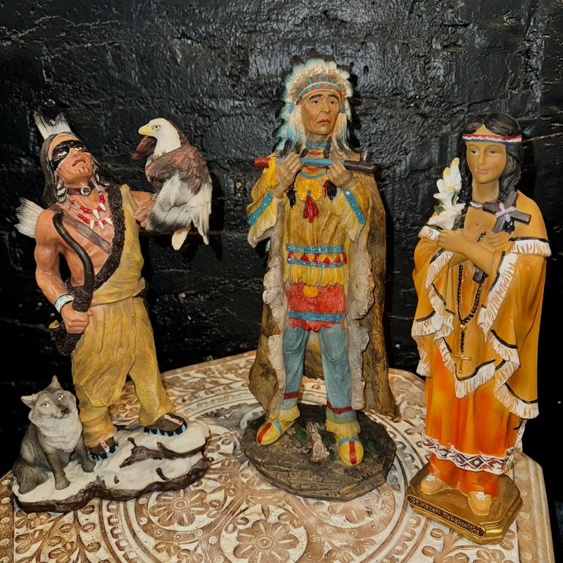 Native American Indian Statues and Figurines - Etsy