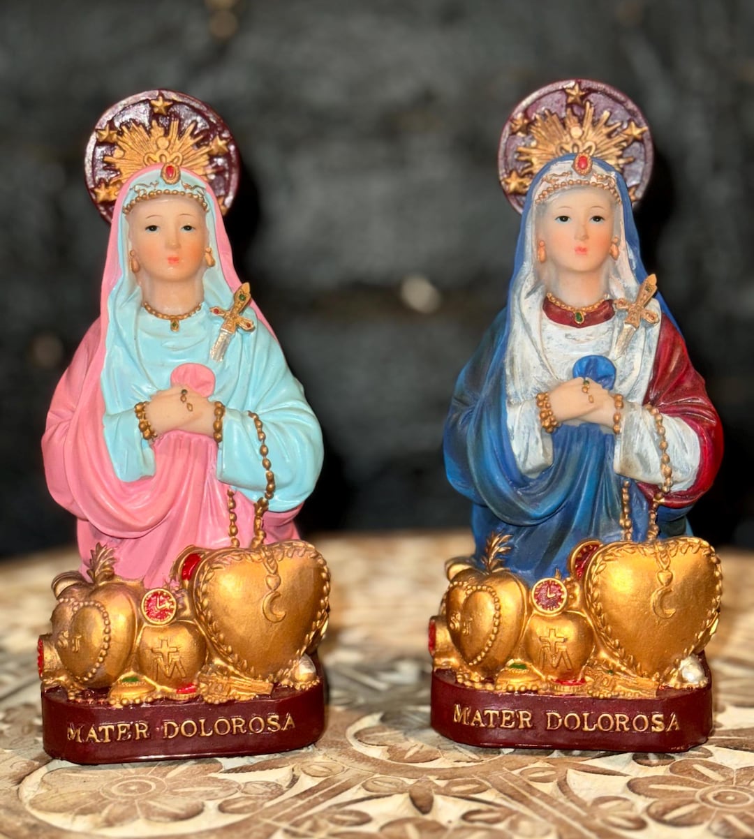 Metresili - Our Lady of Sorrows Statue - Etsy