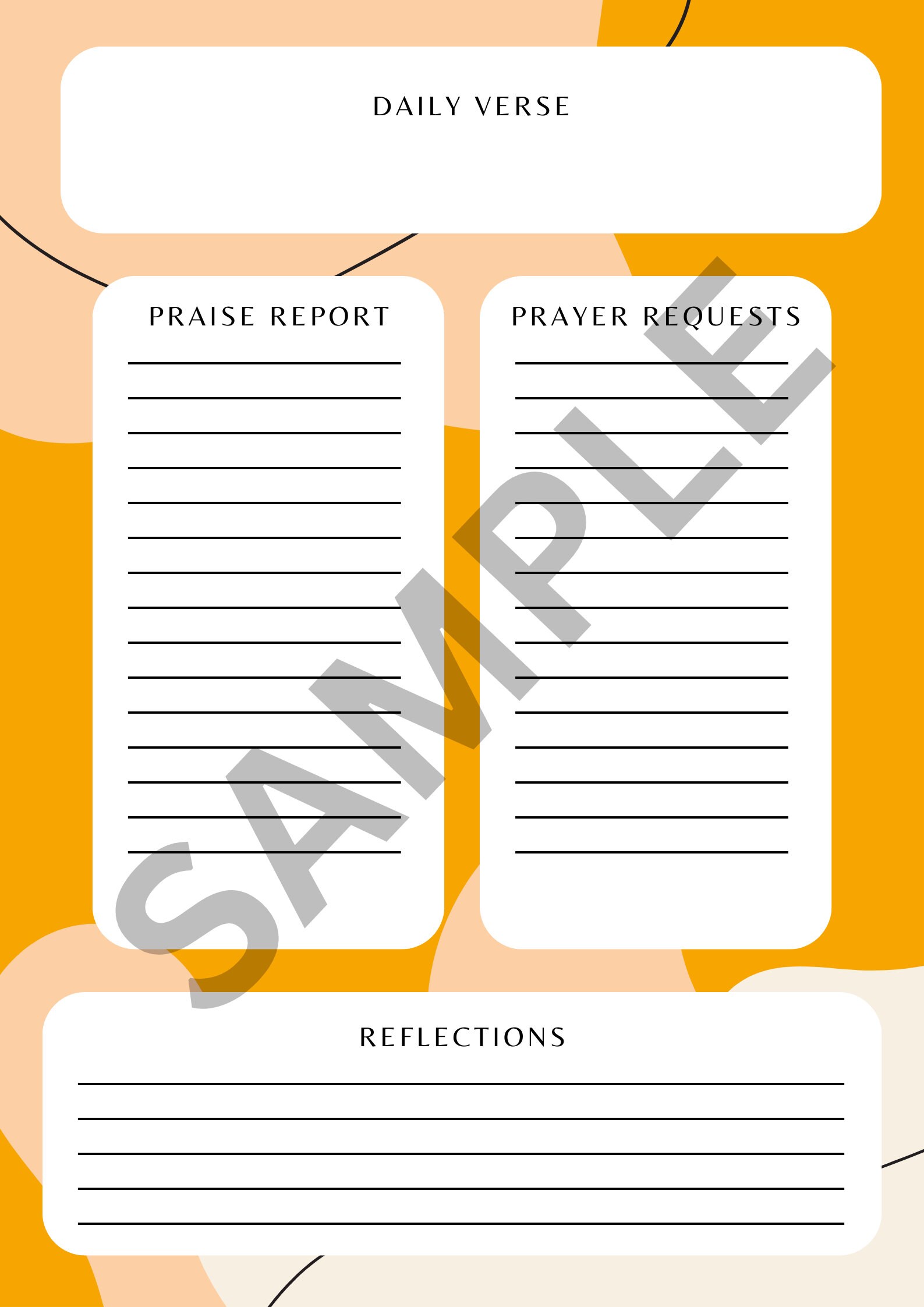 Faithful Reflections Printable Prayer Journal : Daisy - Etsy