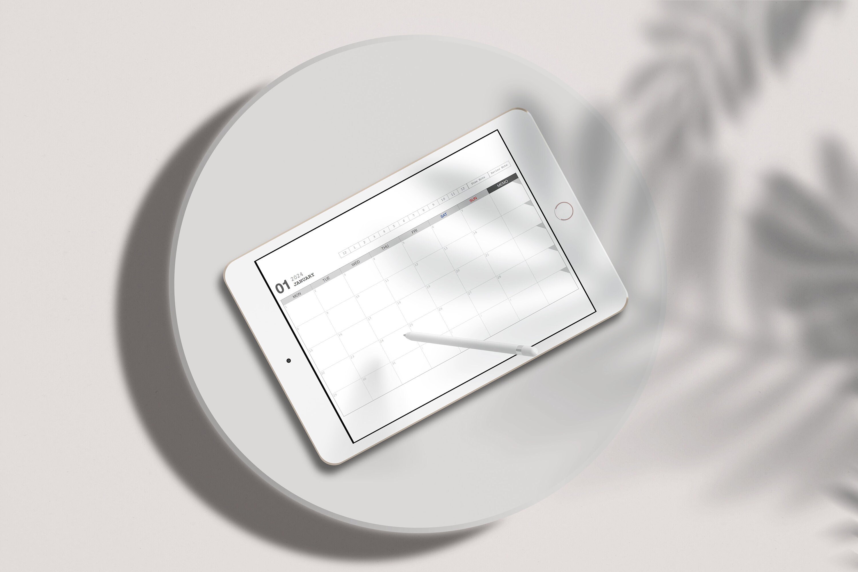 Muji Style Minimalist 2024 Digital Planner - Etsy