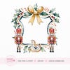 Nutcracker Red Christmas Crest Clipart, Grand Millennial, Watercolor ...