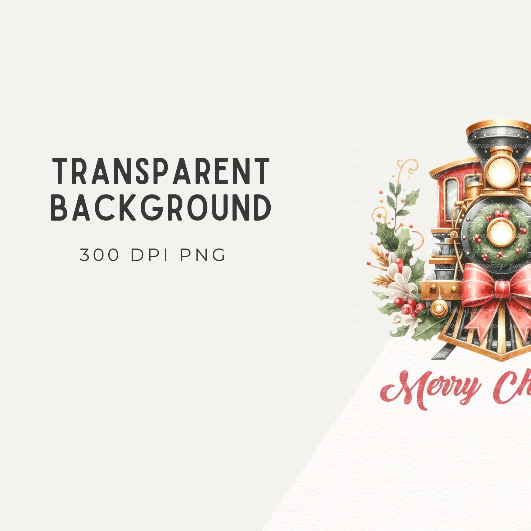 Polar Express Clipart, Christmas Train Clipart, Red Train PNG ...