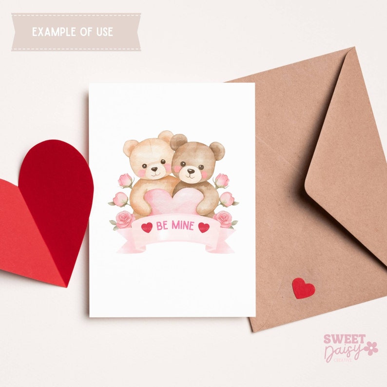 Bear Couple Valentine Clipart, Teddy Bear Clipart, Valentines Day Png ...