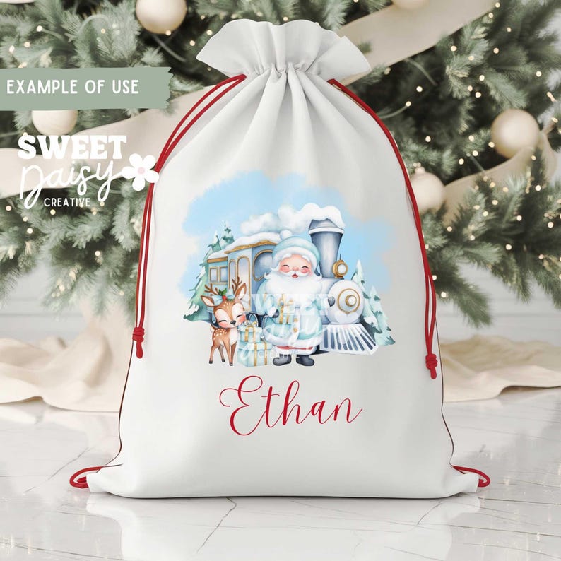 Polar Express Clipart, North Pole Christmas Train PNG, Christmas Train ...