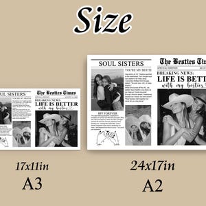 Custom Printed and Shipped Newspaper/besties Photoshoot Newspaper/the ...