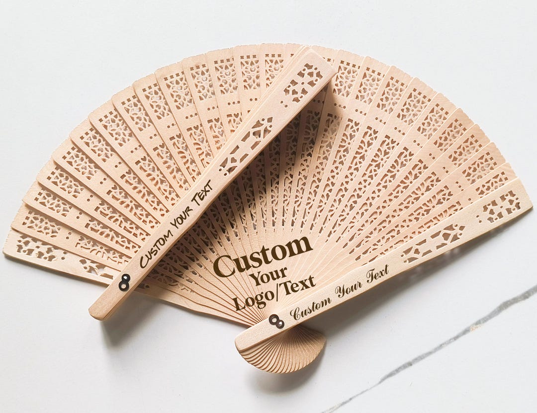 Custom Logo Hand Fan, Bulk Wooden Wedding Fan, Party Favor Fans ...