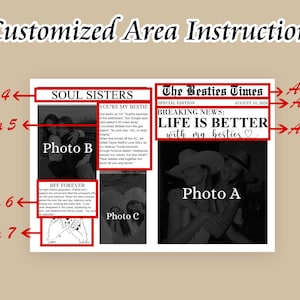 Custom Printed and Shipped Newspaper/besties Photoshoot Newspaper/the ...