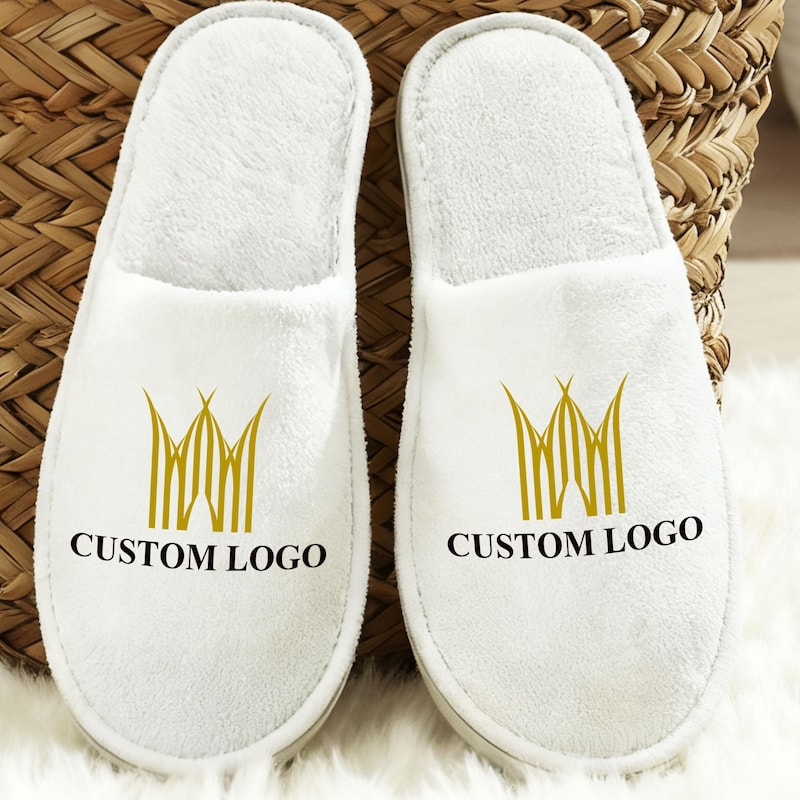 Spa Slippers Custom Logo - Etsy