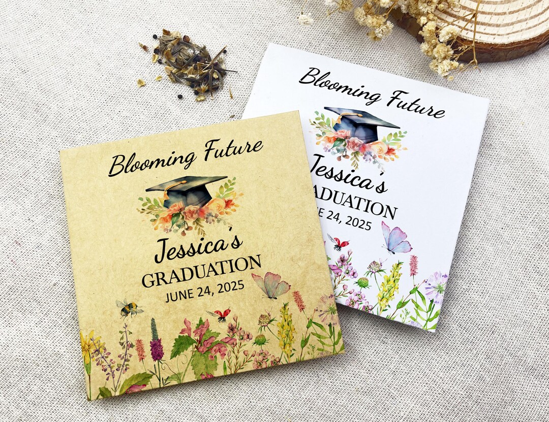 Blooming Future Graduation Packets With Name/senior 2025 Grad Party ...