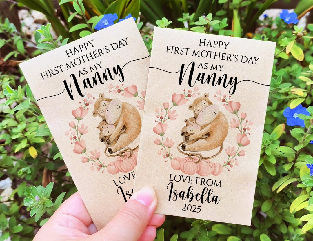 First Mother's Day Seed Packet Favors/mothers Day Brunch Seed Favor ...