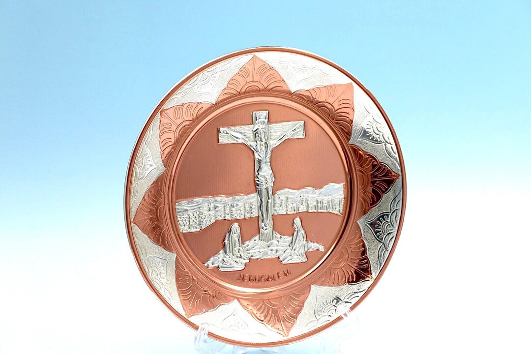 The Crucifixion - Handmade in Copper With Silver by David Miro - Etsy