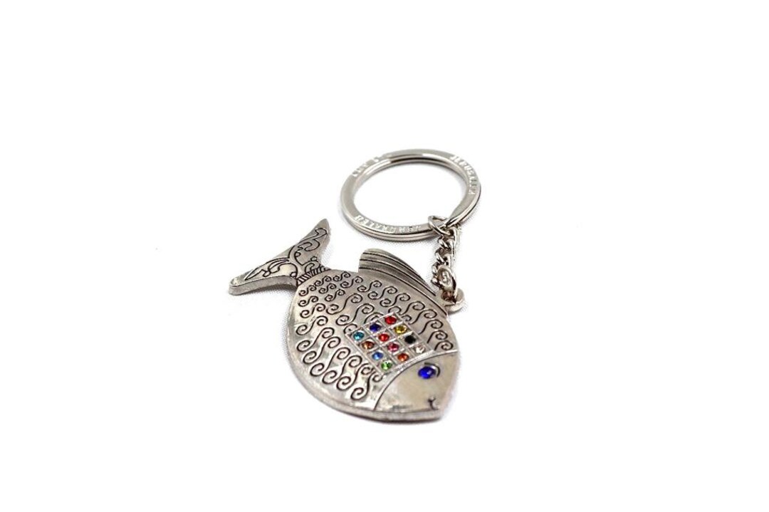 A Fish Key Ring With 12 Stones as a Symbol of the 12 Stones of the ...