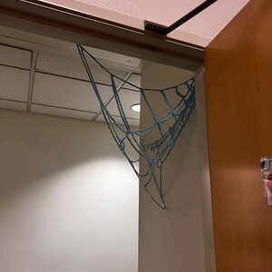 Light Blue Crochet Spider Web Decor - Etsy