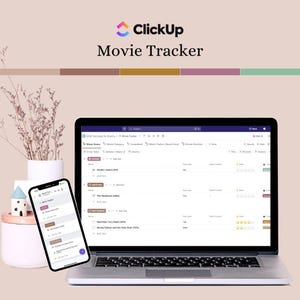 Movie Tracker Clickup Template for Beginners | Easy Movie Organizer ...